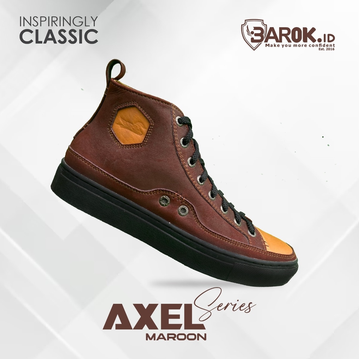 Casual Retro! with AXEL Leather Shoes By BAROK.ID