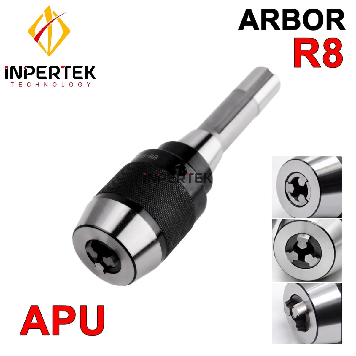 Boring Head Adapter Precise R8 Taper, 1-1/2"-18 Thread Boring Head ...
