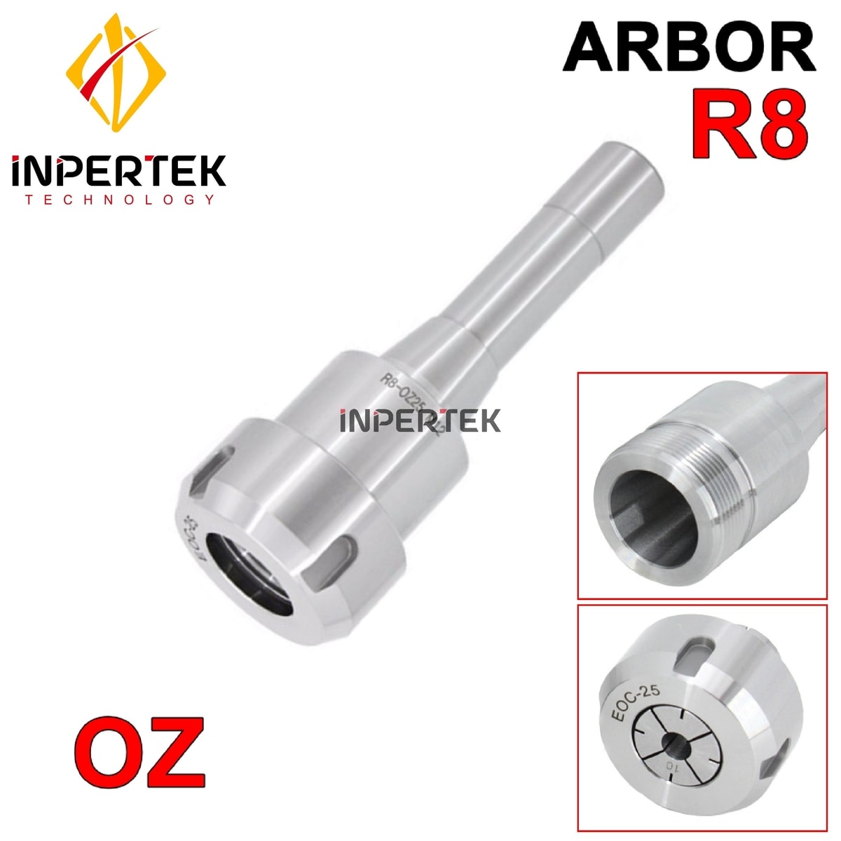 Arbor R8 OZ Collet Milling Holder