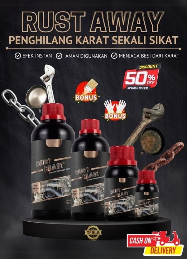Rust Away Penghilang Karat Sekali Sikat